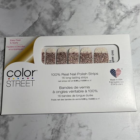 Color Street | Makeup | Color Street Coming Up Rose Gold Nail Strips ...